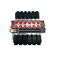 China Electrically Controlled Hydraulic Valve 6 Spools 45L/MIN Flow Control MB-3/6S for sale