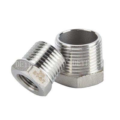China SS316 SS304 150PSI Screw Threaded Pipe Fittings for SS Heavy Hex Bushing for sale
