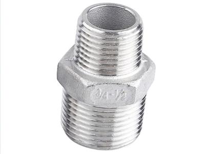 China Aço inoxidável 150# parafusado Hex. mamilos para ligar tubos roscados à venda