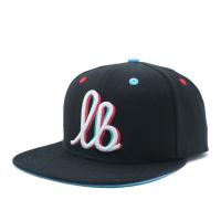 China 6 Panel Flat Brim 3D Embroidery Cotton Snapback Hat Adjustable Size for sale