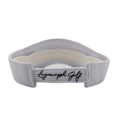 China OEM UV-bescherming Borduurwerk Witte visor hoed Te koop