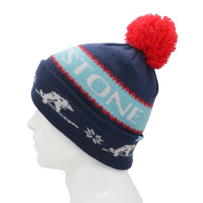 Cina Cappello a maglia in maglia in inverno a prova di vento Lettera calda a strisce Unisex Casual Outdoor Party Shopping in vendita