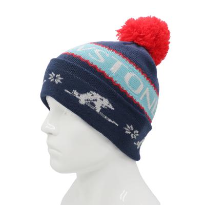Cina Cappello a maglia in maglia in inverno a prova di vento Lettera calda a strisce Unisex Casual Outdoor Party Shopping in vendita
