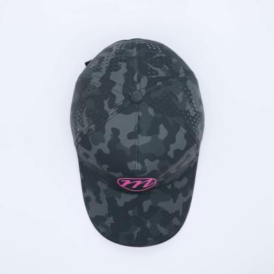 China UPF50 Laser Cut Baseball Cap Xs Xxl Xl Size Four Seasons 5 Panel UV Protection for sale