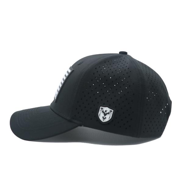 Custom Waterproof Laser Cut Perforated UPF50 Sun Protect Mesh Hat With Color Blocking