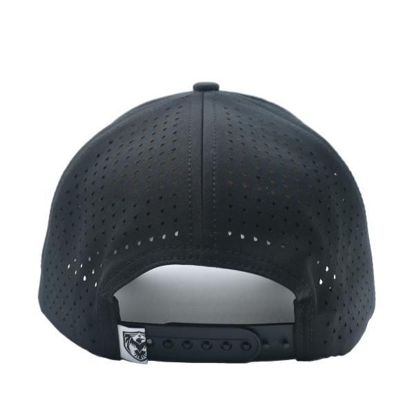 Custom Waterproof Laser Cut Perforated UPF50 Sun Protect Mesh Hat With Color Blocking