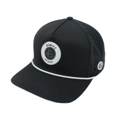 China 5 Panel Plain Waterproof Printed Golf Gorras Sport Snapback Baseball Cap Te koop