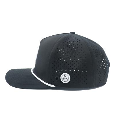 China 5 Panel Plain Waterproof Printed Golf Gorras Sport Snapback Baseball Cap Te koop