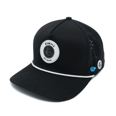 China 5 Panel Plain Waterproof Printed Golf Gorras Sport Snapback Baseball Cap Te koop