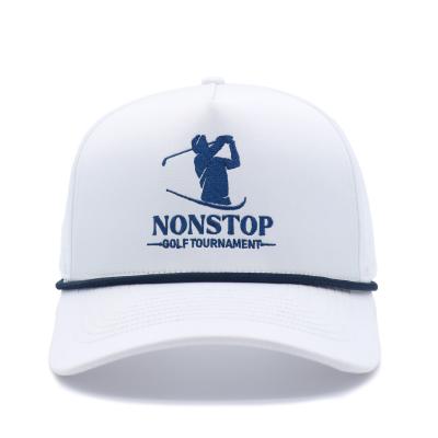 Cina Unisex Custom Logo 5 Panel Laser Cut Performance Cappuccio da Golf Quattro Stagioni Cappello impermeabile in vendita
