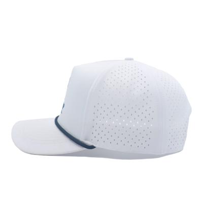 Cina Unisex Custom Logo 5 Panel Laser Cut Performance Cappuccio da Golf Quattro Stagioni Cappello impermeabile in vendita