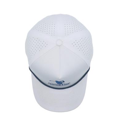 Cina Unisex Custom Logo 5 Panel Laser Cut Performance Cappuccio da Golf Quattro Stagioni Cappello impermeabile in vendita