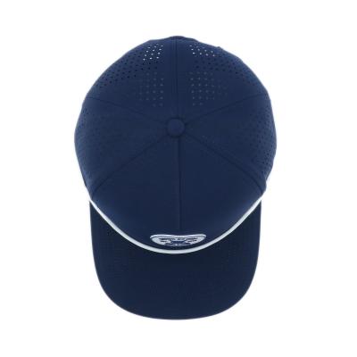 China Chapéu de caminhoneiro unisex para adultos de 5 painéis com buraco de tee e chapéu de golfe com buraco de laser impermeável à venda