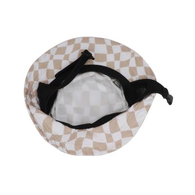 China Aangepaste borduurwerk patch veiligheid kin band Unisex waterdicht Surf Bucket Hoed voor buiten Te koop