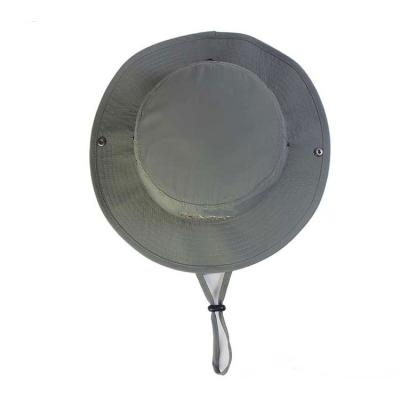 China Estilo de imagen Sustentado de pescadores para hombres sombrero de cubo de borde ancho y logotipo bordado con nylon en venta