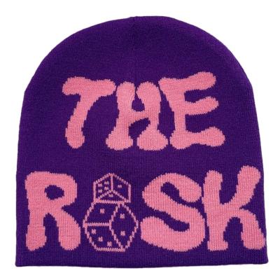 Cina Stampa Acrilica Overall Jacquard senza manette Slouchy Baggy Soft Beanie per adulti in vendita