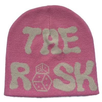 Cina Stampa Acrilica Overall Jacquard senza manette Slouchy Baggy Soft Beanie per adulti in vendita