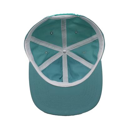 China Nylon Snapback Waterproof Running 5 Panel Quick Drying Camp Cap Customized Color for sale