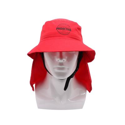 Chine Chapeau de soleil UPF50 imperméable à l'eau personnalisé avec lambeau de cou amovible et ceinture de menton pour randonnée à vendre