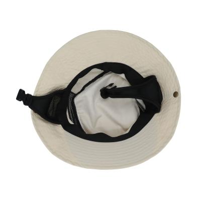 China Adults Custom Breathable Mesh Surf Bucket Hat With Waterproof And Adjustable Chin Strap for sale