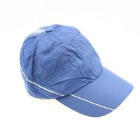 China Custom Quick Dry Running Sports Hat 6 Panel Unconstructed 58cm Polyester with Logo for sale