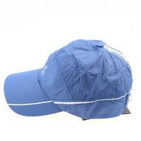 China Custom Quick Dry Running Sports Hat 6 Panel Unconstructed 58cm Polyester with Logo for sale