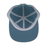 China Custom Embroidered Turquoise Nylon 6 Panel Snapback Hat 58cm Summer Unconstructed for sale