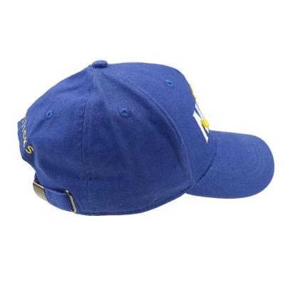 Cina Logo personalizzato ricamato Baseball Golf Cap 5 Panel regolabile Visore solido Cappelli blu in vendita