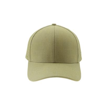 Cina Adulti Cappello a prestazioni personalizzate 6 pannelli Protezione solare Foratura perforata Cappello perforato bordo curvo in vendita