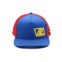 China Custom 5 Panel Two Color Baseball Cap 3D Embroidery Logo Polyester 58cm for sale