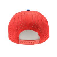 China Custom 5 Panel Two Color Baseball Cap 3D Embroidery Logo Polyester 58cm for sale