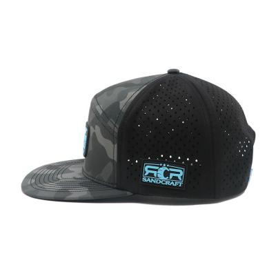 China Outdoor Hunting Camouflage Baseball Cap Laser Breathable Polyester Blank Performance Hat for sale