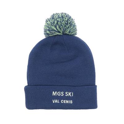 Cina Cappello invernale a maglia in acrilico al 100% con ricamo a fiocco in vendita