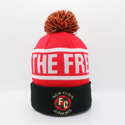 Cina Low MOQ Customized Mohair Pom Pom Beanie con tipo di modello solido e pelliccia in vendita