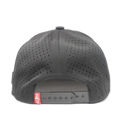 China 3D Stickerei Hip-Hop Snapback Kappe für Stoff Laserschneiden Loch 7 Panel zu verkaufen