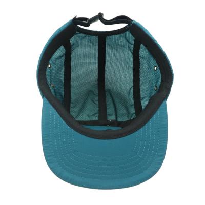 China Outdoor Custom Embroidery Logo 5 Panel Dry Fit Baseball Cap Unstructured Nylon Dad Hat for sale