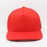 China Custom 5 Panel Perforated Laser Cutting Baseball Hat Snapback Cap 48cm-60cm for sale