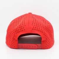 China Custom 5 Panel Perforated Laser Cutting Baseball Hat Snapback Cap 48cm-60cm for sale