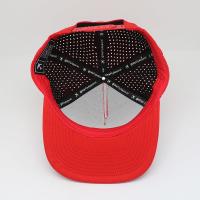 China Custom 5 Panel Perforated Laser Cutting Baseball Hat Snapback Cap 48cm-60cm for sale