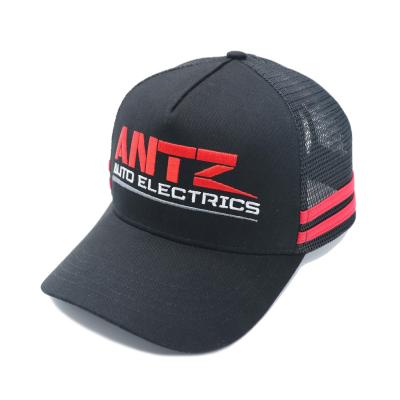 Cina Tela di poliestere di cotone morbido Retro 5-Panel Trucker Cappello Logo ricamo 3D in vendita
