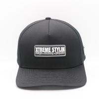 China Custom Logo 5 Panel Golf Hat Waterproof Polyester Laser Cut Hole Snapback Cap 56-60cm for sale