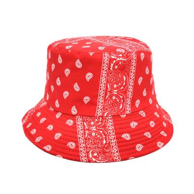 China Vintage Ethnic Style Fisherman Bucket Hat With Geometric Pattern And Flocking Embroidery for sale