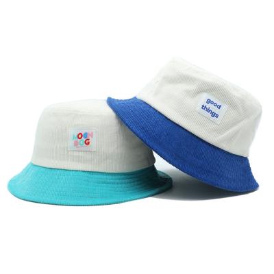 China Hat Custom Winter Corduroy Bucket Hats For Women Soft Warm Fishing Outdoor Vacation for sale