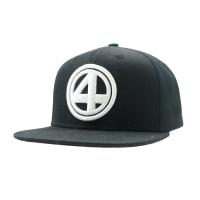 Quality Four Seasons Embroidered Snapback Hat Black For Men Personalized Design for sale