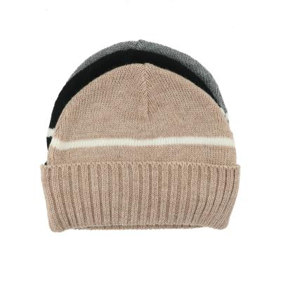 China Image Style Custom Logo Winter Hats Chunky Knit Beanies Soft Merino Wool Beanie Hat for sale