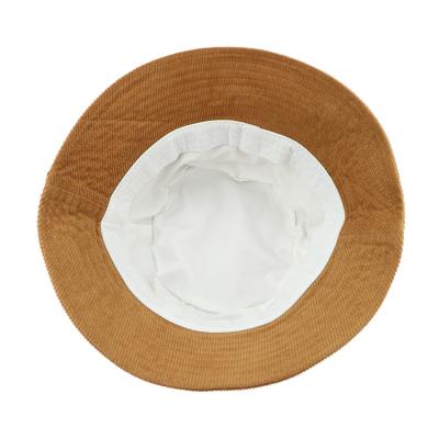 China Corduroy Bucket Hat With Satin Lining And Camouflage Material Mens for sale