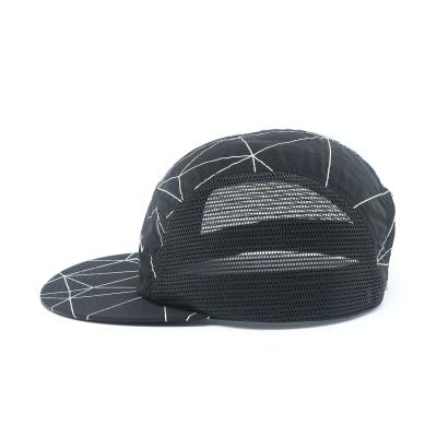 Cina Stile del personaggio Stampa personalizzata Logo 5 pannelli Campo Baseball Sport Cappucci da camion di nylon in vendita