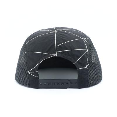 Cina Stile del personaggio Stampa personalizzata Logo 5 pannelli Campo Baseball Sport Cappucci da camion di nylon in vendita