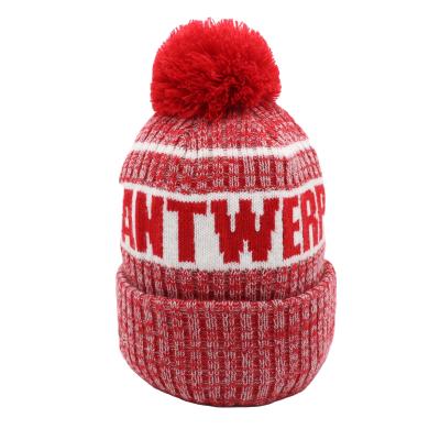 China Sombrero bordado a medida Sombrero de punto para accesorios de invierno Tipo de patrón en venta