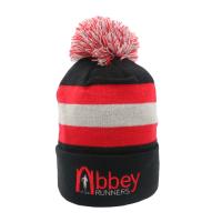 China Custom Embroidered Knitted Beanie Hat Winter Accessories 58cm Acrylic Wool for sale